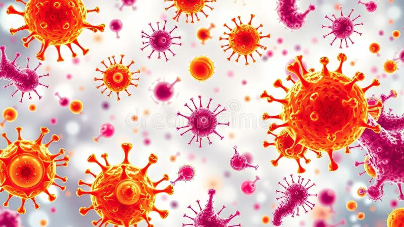 Exploring the Colorful World of Bacteria a Scientific Illustration of ...