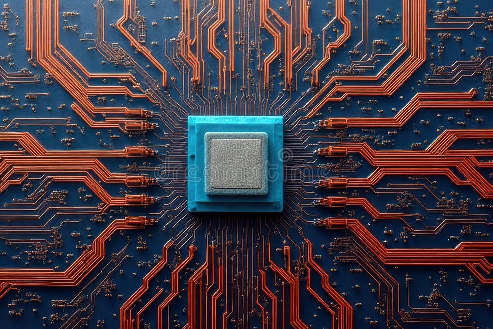 Exploring Complex Circuits stock illustration. Illustration of visual ...