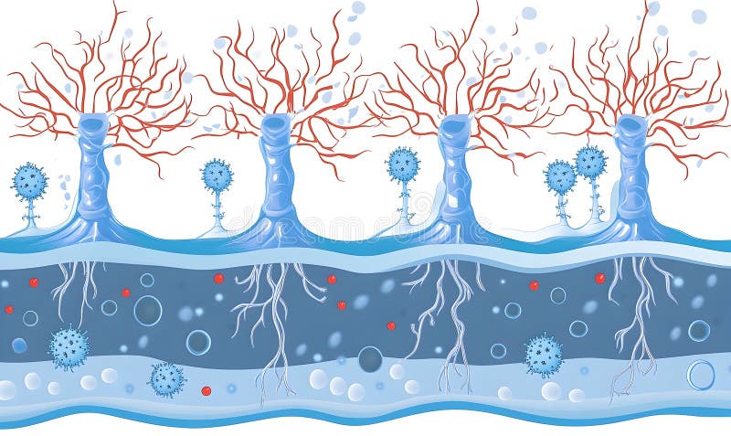 AI-Generated Ciliated Cell Illustration Stock Illustration ...