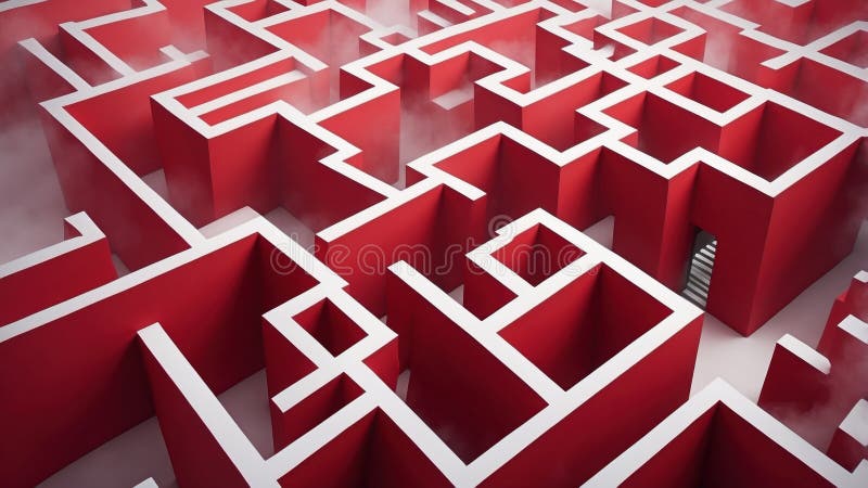 Exploring a Complex Red Maze Structure Designed As an Artistic ...
