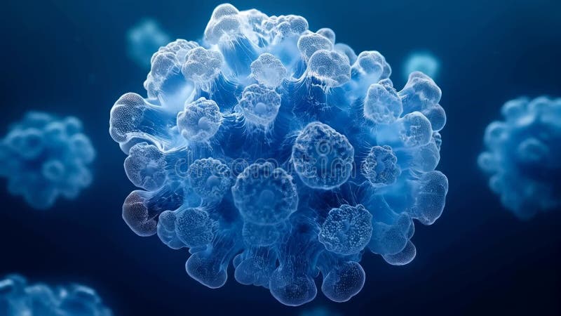 Exploring the Complex Structure of Microscopic Cellular Organisms Stock ...