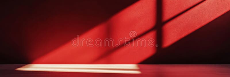Exploring the Concept of Abstract Red Shadows and How Light Play on a ...