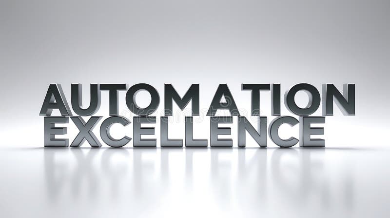 Exploring the Concept of Automation Excellence through Bold Typography ...