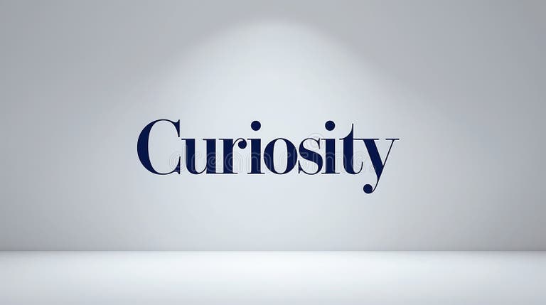 Exploring the Concept of Curiosity through Bold Typography on a Simple ...