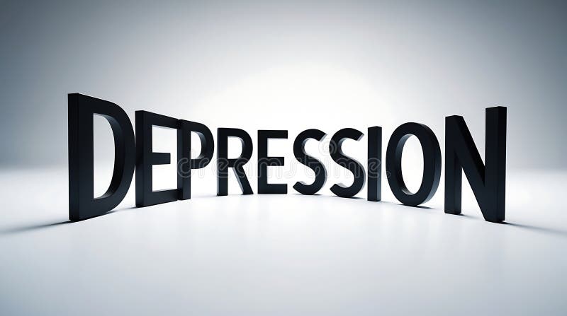 Exploring the Concept of Depression through Bold Typography in a ...