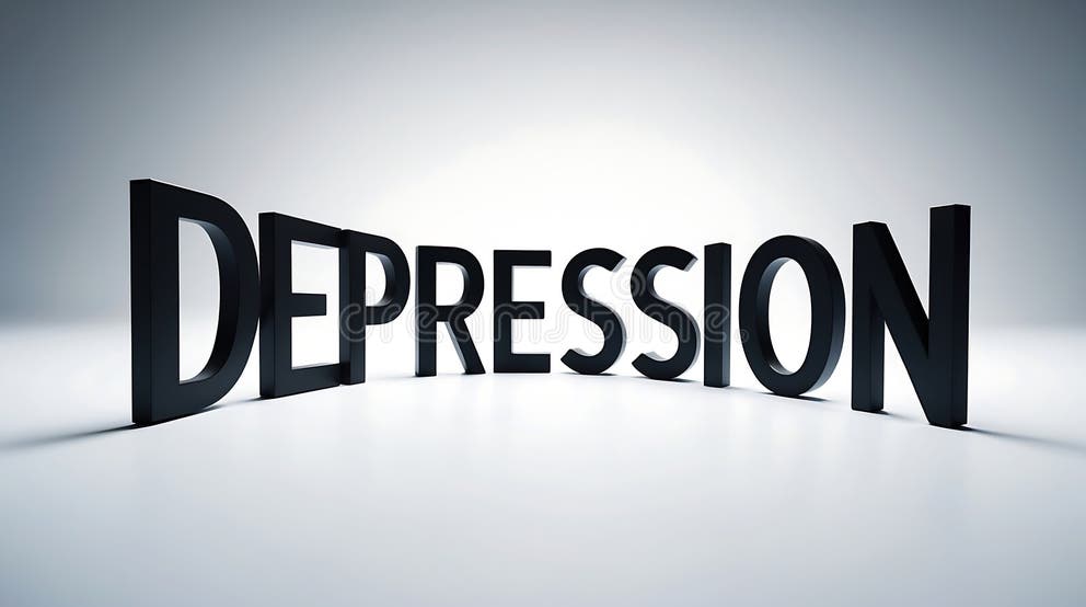 Exploring the Concept of Depression through Bold Typography in a ...