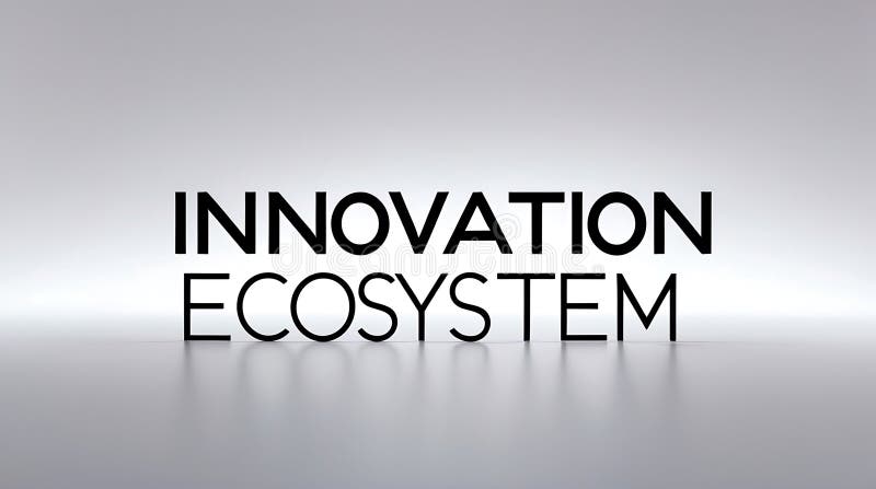 Exploring the Concept of Innovation Ecosystem with Bold Typography on a ...