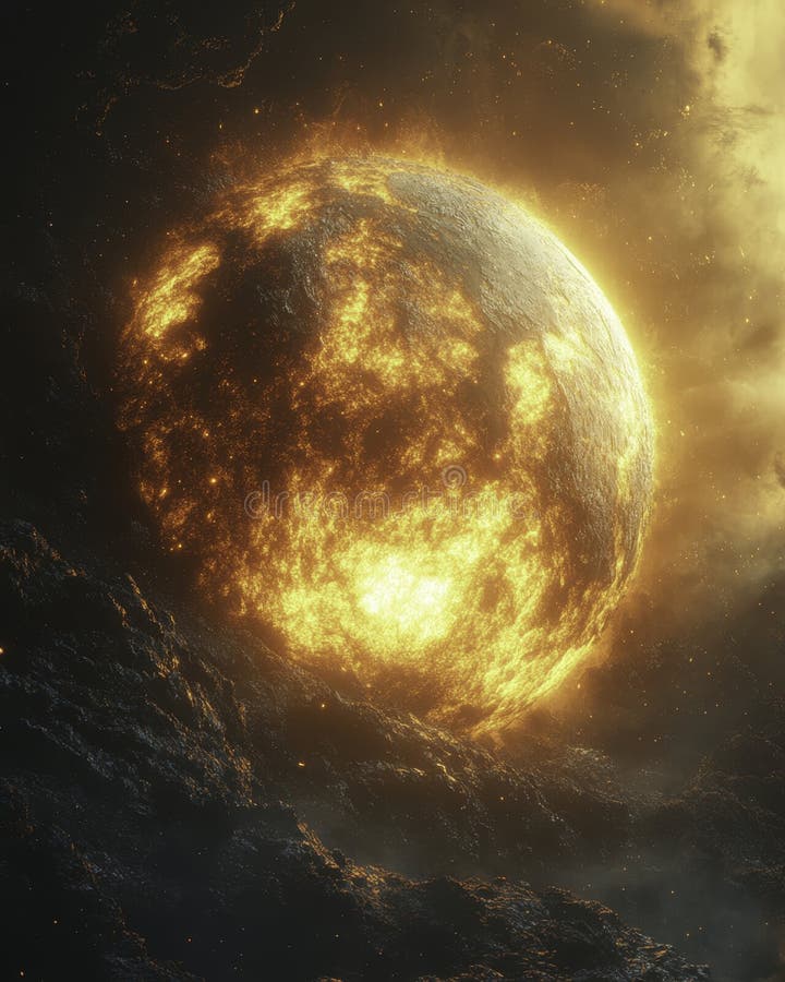 Planet Dominates the Sky Above Titan, Casting a Majestic Presence Over ...