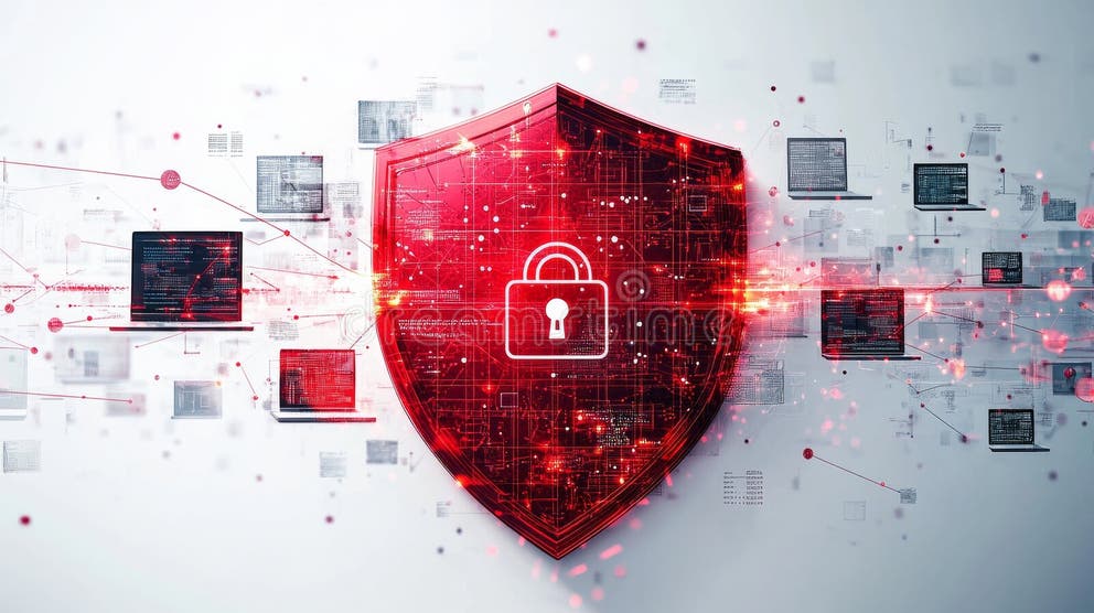 Exploring the Concept of a Red Shield with Lock: a Symbol of Digital ...