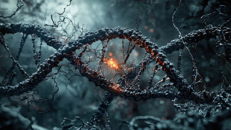 Exploring the Conceptual Dna Model in a Sci-fi Environment Digital Art ...