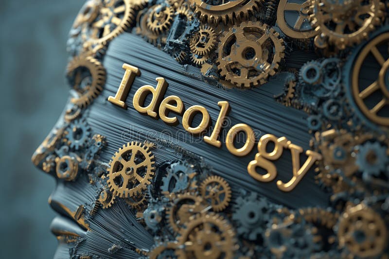 Exploring the Connections of Ideology within the Human Mind Stock Image ...