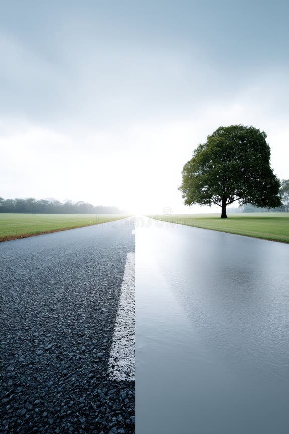 Exploring Contrasting Paths with Darkness on One Side and Light on the ...