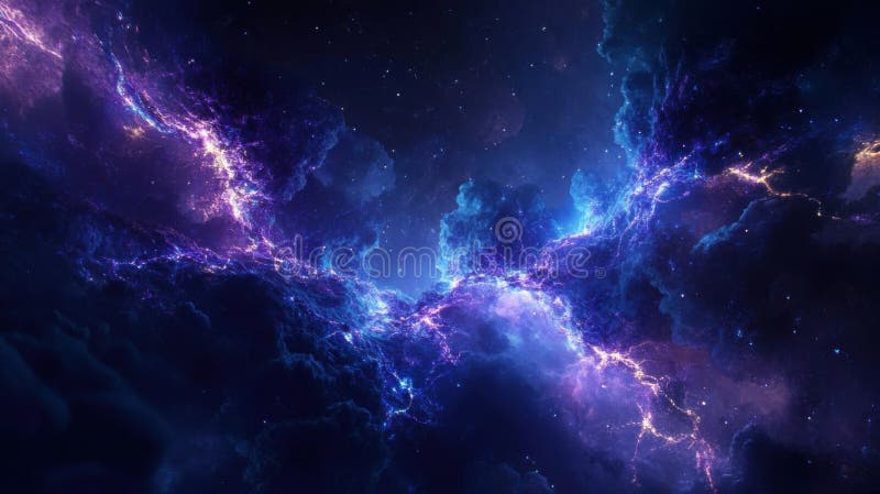 Exploring Cosmic Nebula, a Vibrant Journey through Space Stock ...