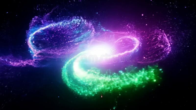 Exploring Cosmic Phenomena with Glowing Swirling Formations in Deep ...