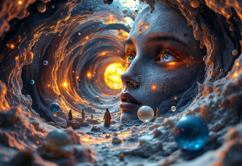 Exploring the Cosmic Tunnel with Celestial Elements and a Mesmerizing ...