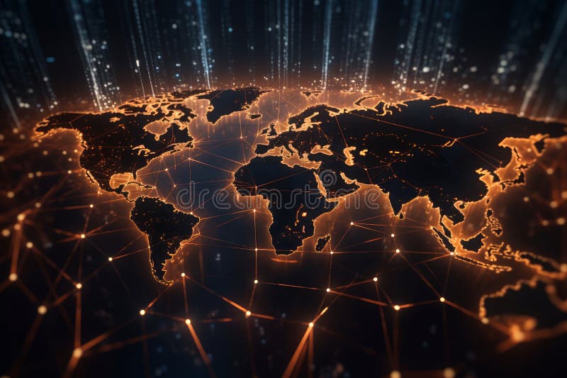 Blockchain S Global Reach: a Stunningly Realistic World Map Stock ...