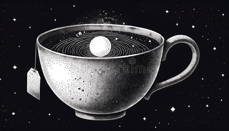 Exploring the Cosmos through a Steaming Cup Filled with a Vibrant Solar ...