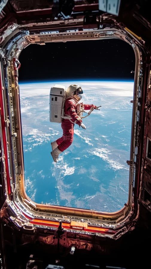 Exploring the Cosmos from the Windows of a Space Station during a ...
