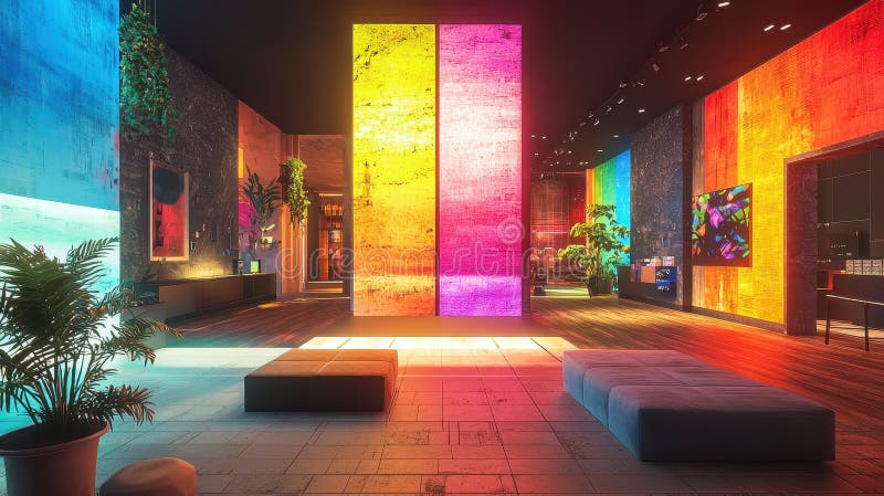 Exploring Creative Expression a Colorful Modern Gallery Experience ...