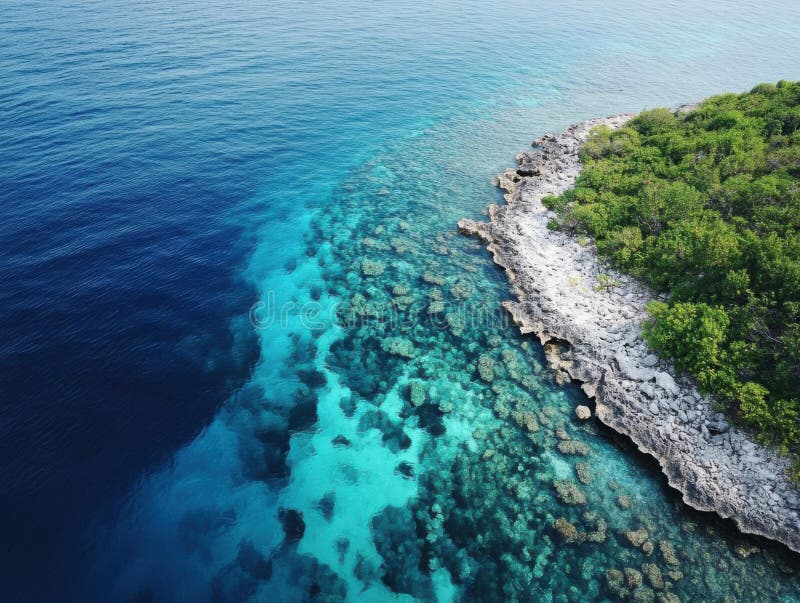 Exploring Crystal-Clear Waters, a Stunning Coastal View Stock ...