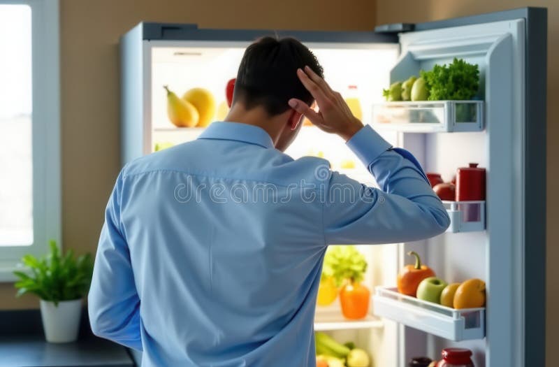 Exploring Culinary Options in a Modern Kitchen during Late Afternoon ...