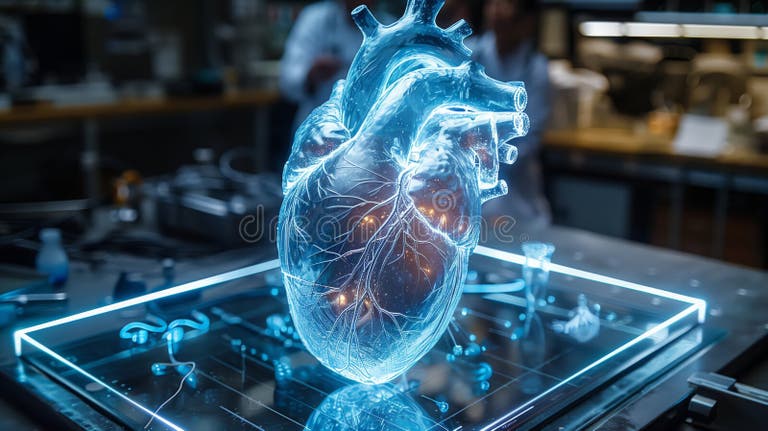 Exploring a Cutting-Edge Laboratory with a Holographic Heart Display ...
