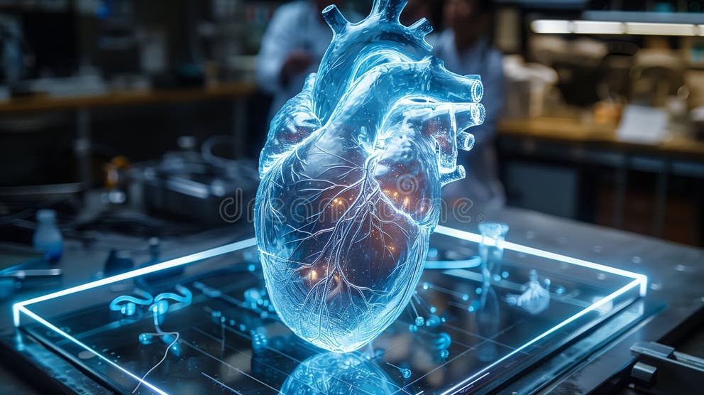 Exploring a Cutting-Edge Laboratory with a Holographic Heart Display ...
