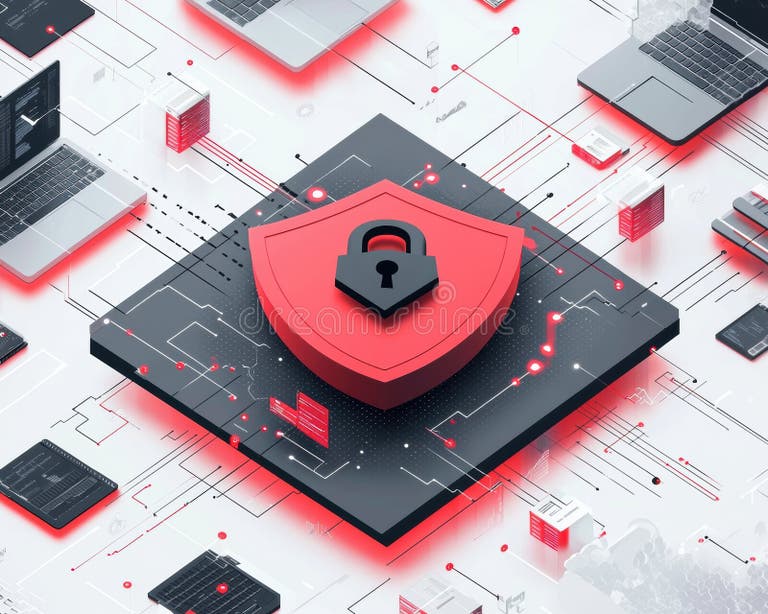 Exploring Cybersecurity Concepts through a Unique Image of a Red Pad ...