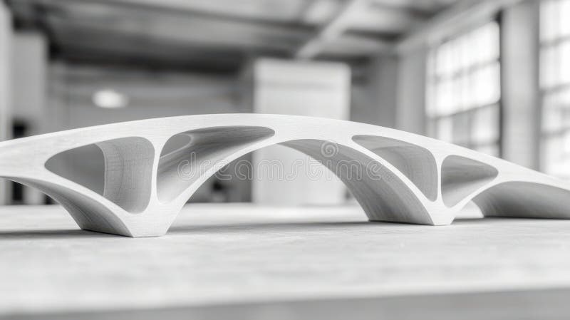Exploring Innovative Self-Supporting Bridge Design in Sharp Focus Stock ...