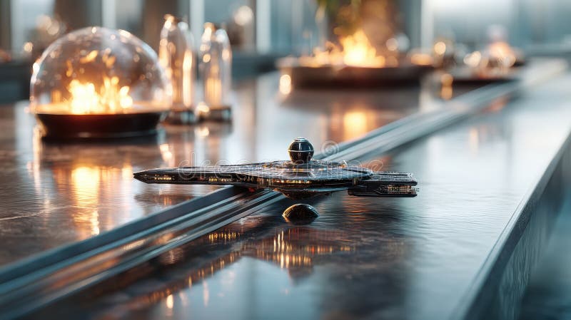 Exploring the Dark Cosmos - a Close-Up Table Setup with Candle and Pen ...