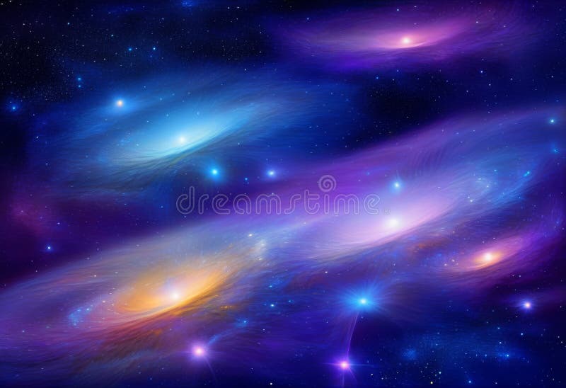 Exploring a Darkwave Galactic Map of Cosmic Wonders Stock Illustration ...