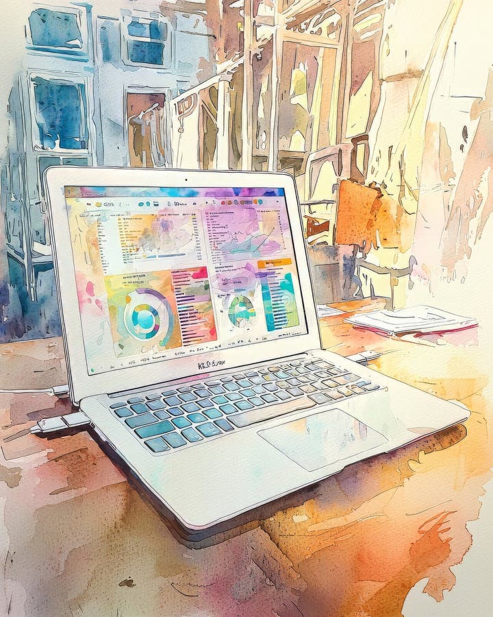 Exploring Data Analytics with a Laptop on a Table Unlocking Insights for Optimal Decision Making ...