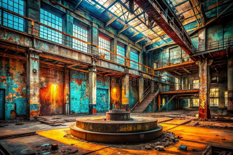 Exploring the Decaying Majesty a 3D Rendered Interior of an Abandoned ...