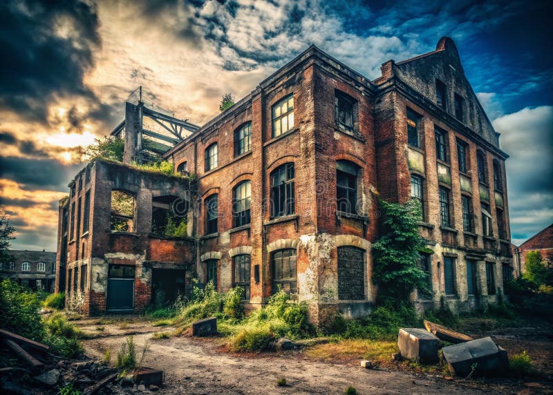 Exploring the Decaying Majesty a 4K Urban Exploration Image of an ...