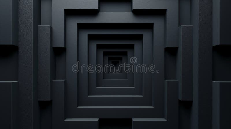 Exploring a Deep Black Labyrinth of Geometric Shapes and Patterns in a ...