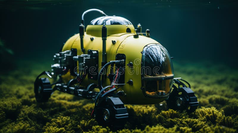 Exploring the Deep Sea, Modern Advanced Submersible Robot in the Deep ...