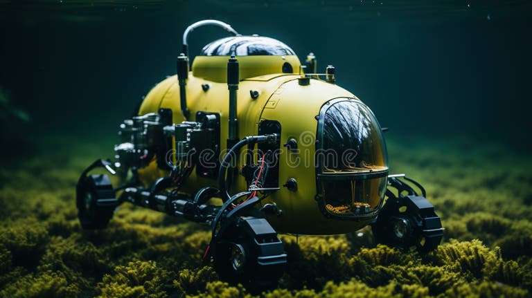 Exploring the Deep Sea, Modern Advanced Submersible Robot in the Deep ...