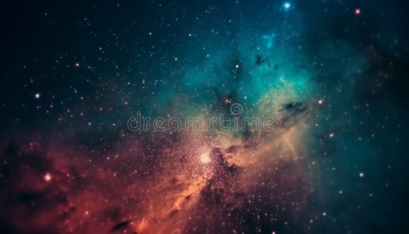 Exploring the Deep Space, a Glowing Milky Way Galaxy Orbits Generated ...