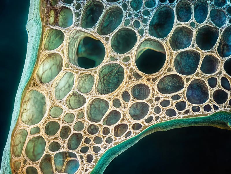 Cross-section Revealing Intricate Cellular Structures of a Plant Stem ...