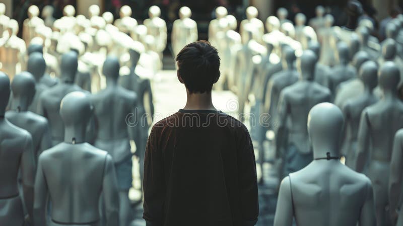 Exploring Depersonalization a Person Lost among Faceless Mannequins in ...