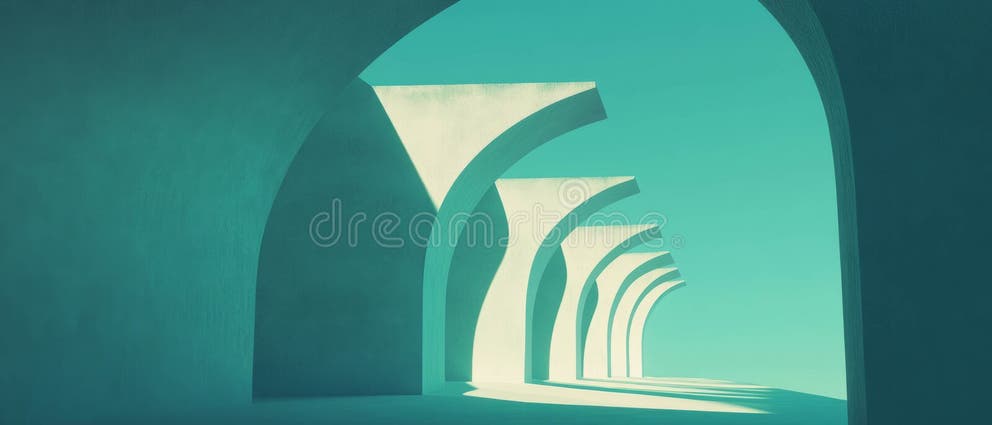 Exploring the Depth of Abstract 3D Arches with Fragmented Architectural ...