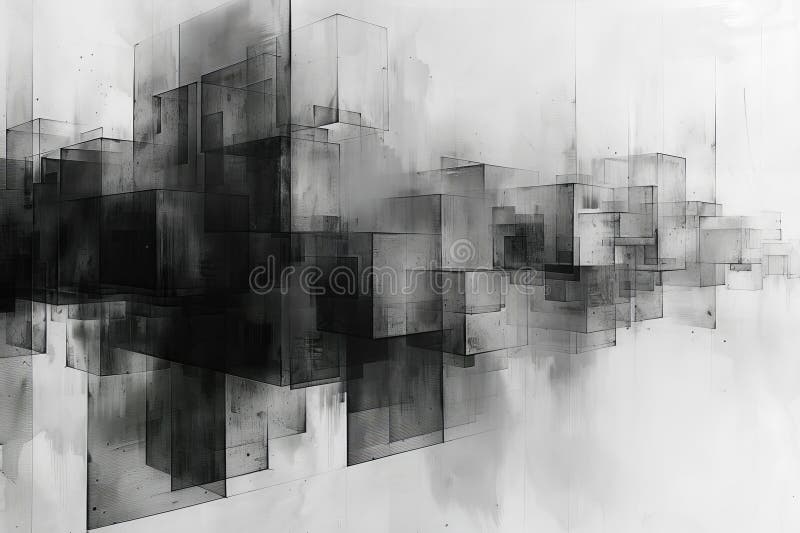 Exploring the Depth of Abstract Linear Designs in Modern Grayscale Art ...