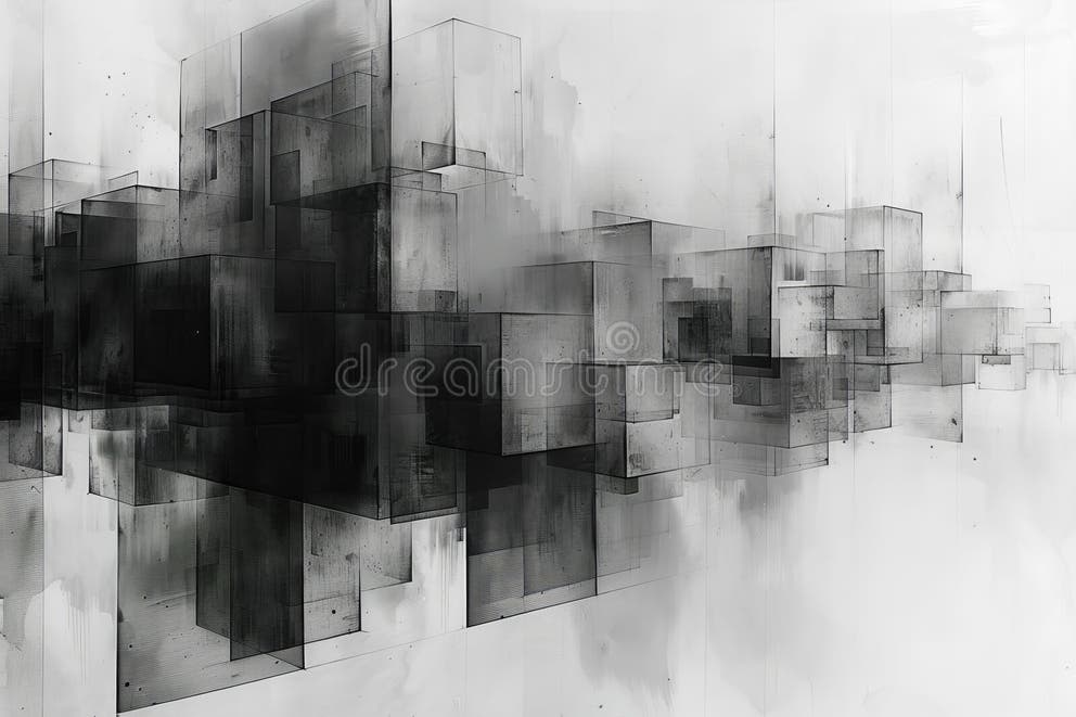 Exploring the Depth of Abstract Linear Designs in Modern Grayscale Art ...