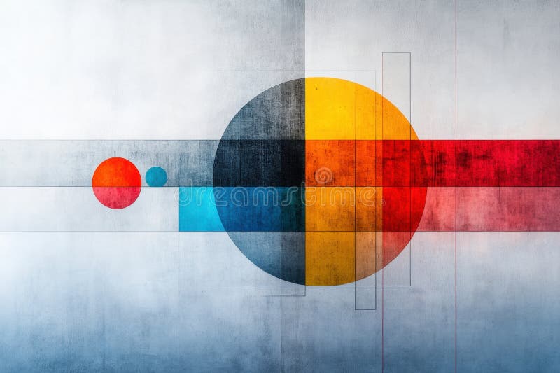 Exploring the Depth and Color Interaction in Layered Bauhaus Geometric ...