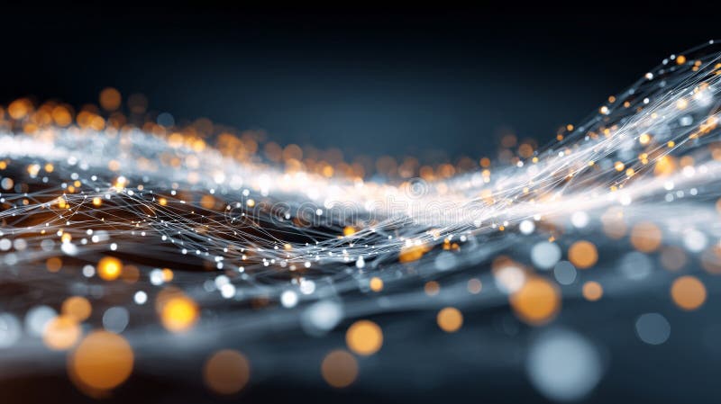 Exploring the Depth of Digital Data through Vibrant Abstract Patterns, Glowing Elements ...