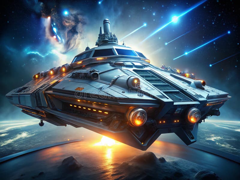 Exploring the Depths of Space a Stunning Visual of a Futuristic ...