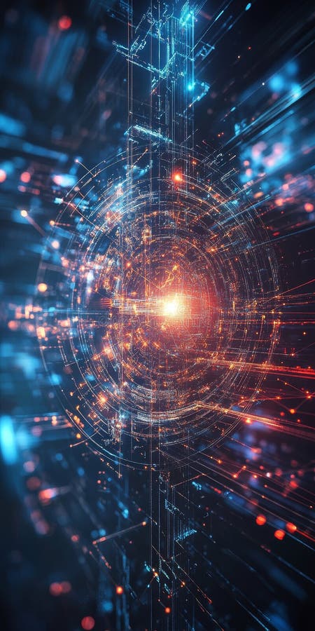 Exploring the Depths of Technology through Abstract Digital Light and ...