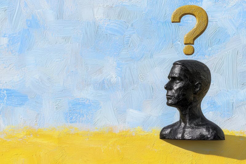 Exploring the Depths of Thought an Enigmatic Sculpture with a Question ...