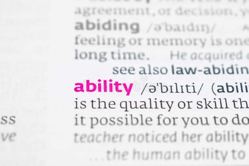 Exploring the Different Facets of the Term Ability, Including ...
