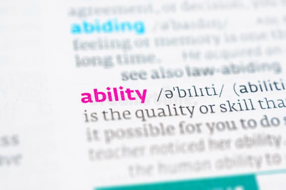 Exploring the Different Facets of the Term Ability, Including ...